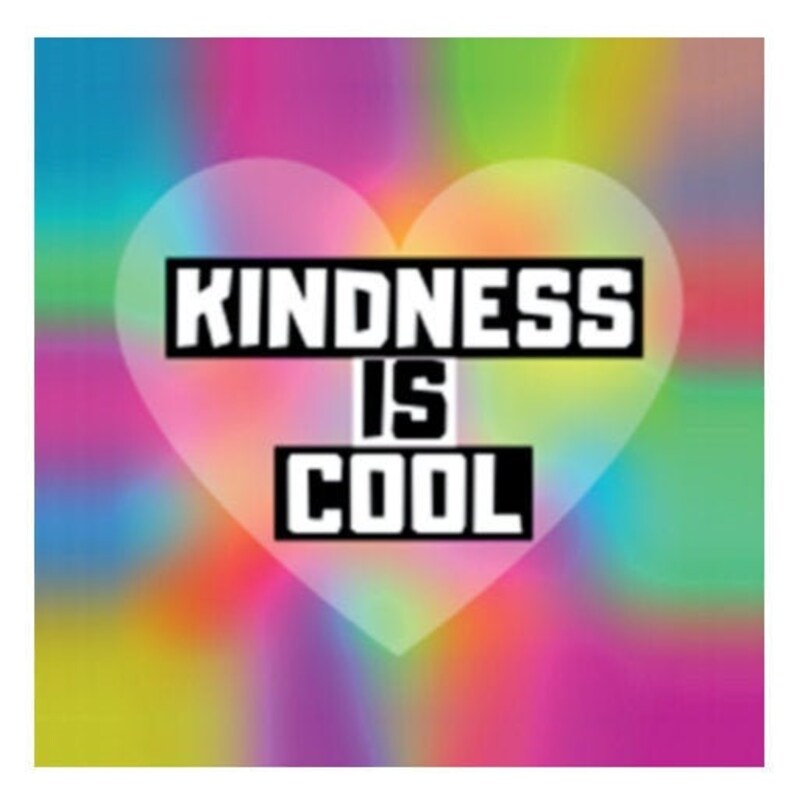 Kindness is Cool Rainbow Heart Pride Sticker - Etsy