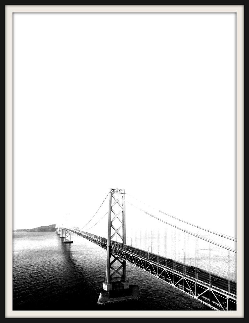 Bridge Printable Art, Bridge Print, Bridge Decor, Bridge Art, Black and ...