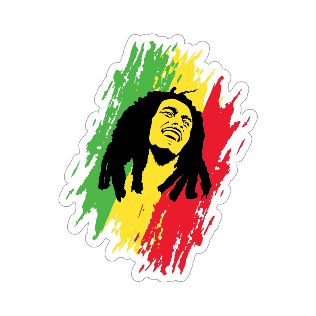 Bob Marley Rasta Man Sticker - Etsy
