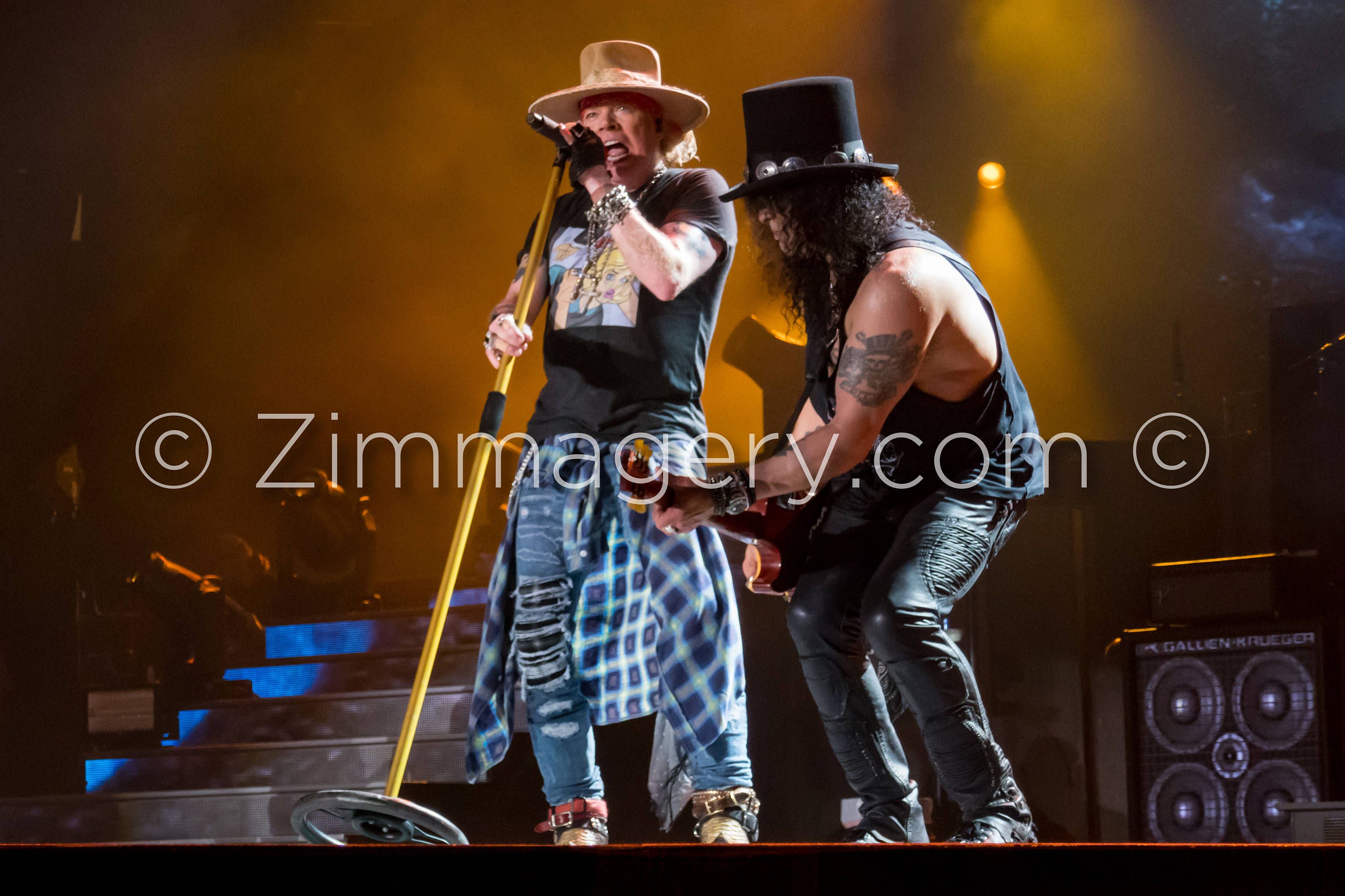 Axl Rose And Slash Live