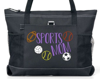 Personalized Baseball, Softball & Dance Mom Lightweight Tote Bag (ANY 3 ...