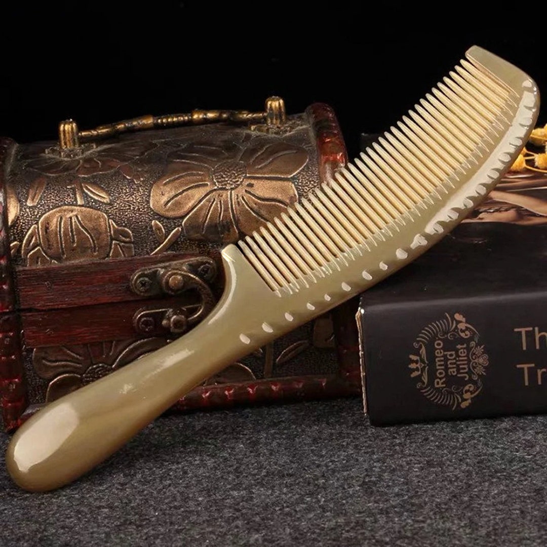 Combo 2 Combs/natural Buffalo Horn Hair Comb, Gift for Girlfriend, Gift ...