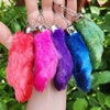 GENUINE Real Lucky Rabbit’s Foot Keychain Set of 3 - Etsy