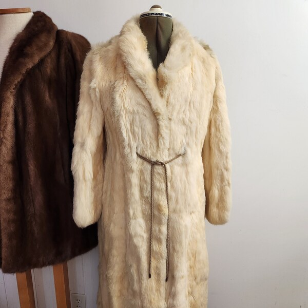 Rabbit Fur Coat - Etsy