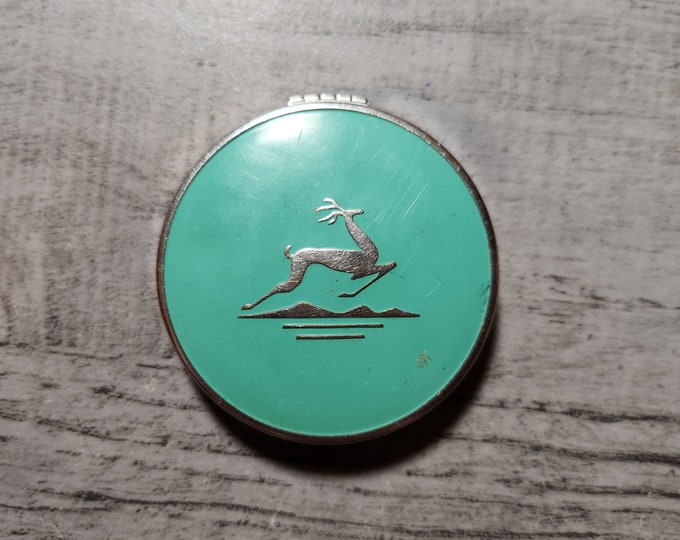 Vintage/antique 1930s Makeup Compact House of Tre-jur Inc. Real 1932 Powder Compact With Powder ...