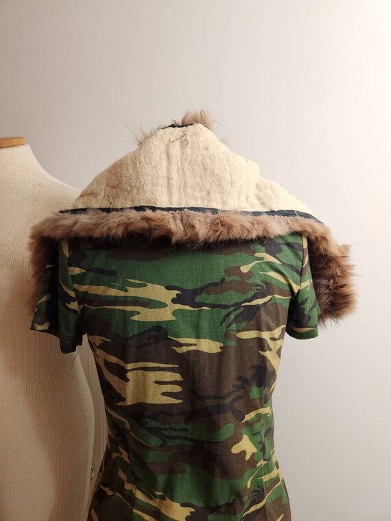 Real vintage brown fox fur mantle real fur collar sto… - Gem