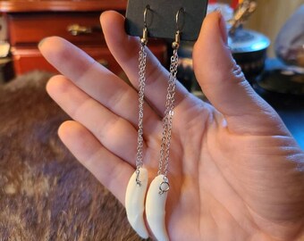 Real Fang Earrings - Etsy