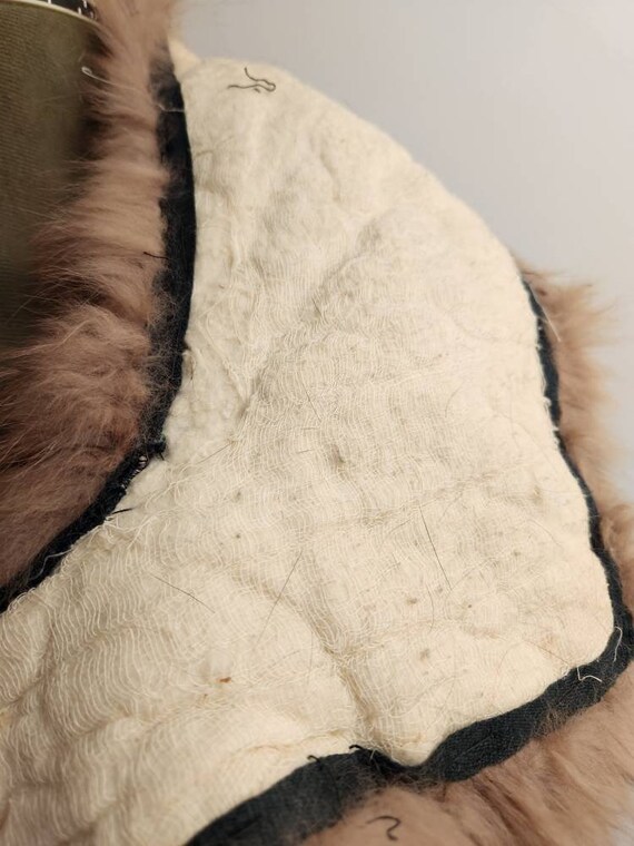 Real vintage brown fox fur mantle real fur collar sto… - Gem