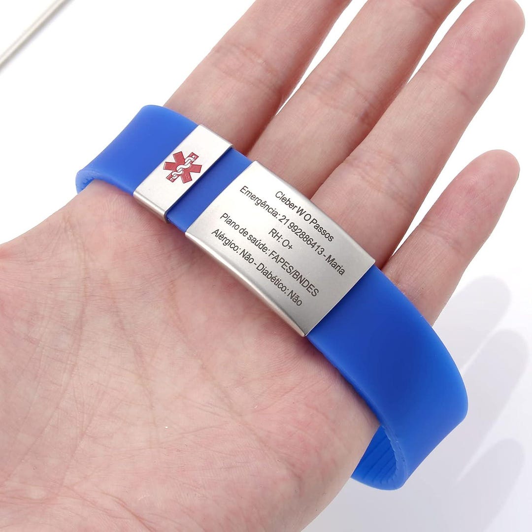 Custom Engraving Medical Alert Bracelets for Men Women and Kids ...