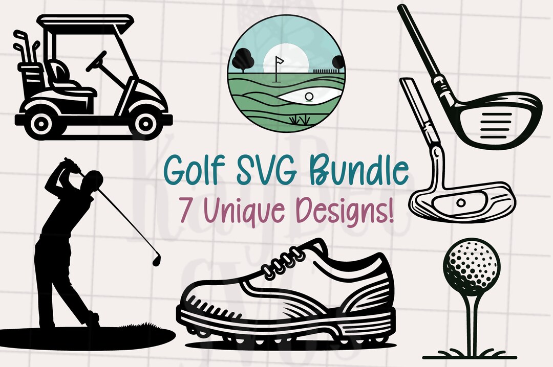 Golf SVG PNG Sports Clipart for Golfers and Father's Day Crafts | Cut ...