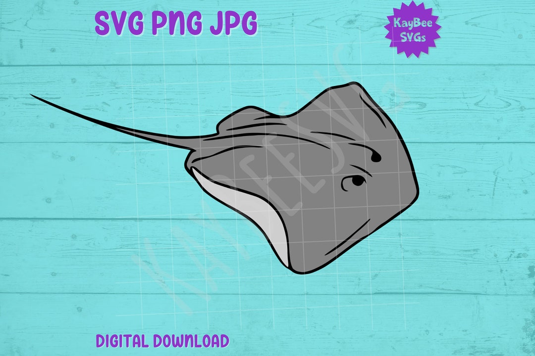 Stingray SVG PNG JPG Clipart Digital Cut File Download for Cricut ...