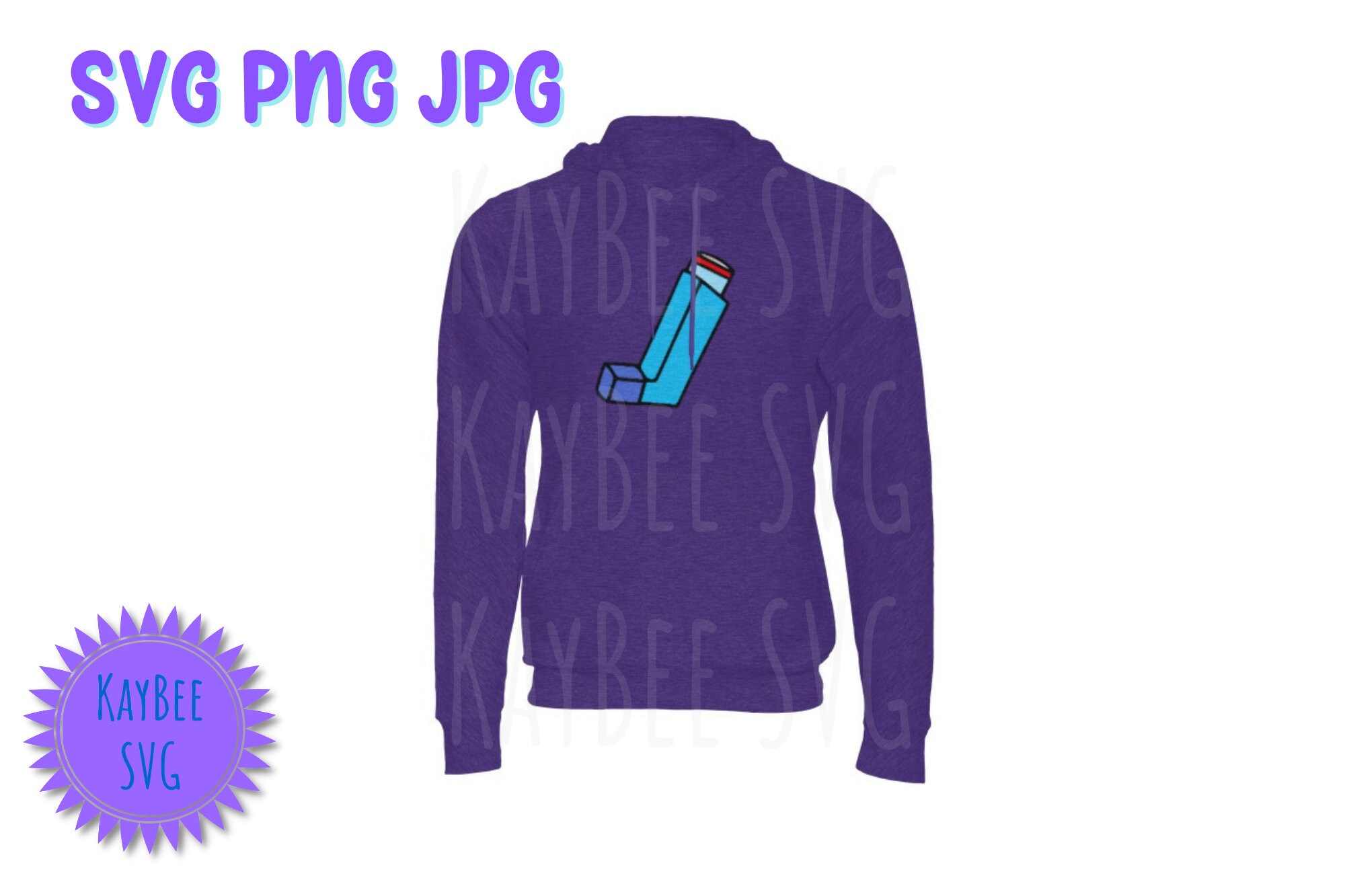 Asthma Inhaler SVG PNG JPG Clipart Cut File Download for - Etsy