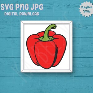 Bell Pepper SVG PNG JPG Clipart Digital Cut File Download for Cricut ...