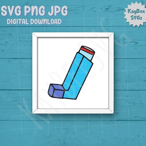 Asthma Inhaler SVG PNG JPG Clipart Cut File Download for Cricut ...