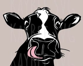 Cow Face Cut Out - Etsy