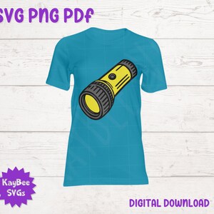 Flashlight Torch SVG PNG PDF Clipart Digital Cut File Download - Etsy
