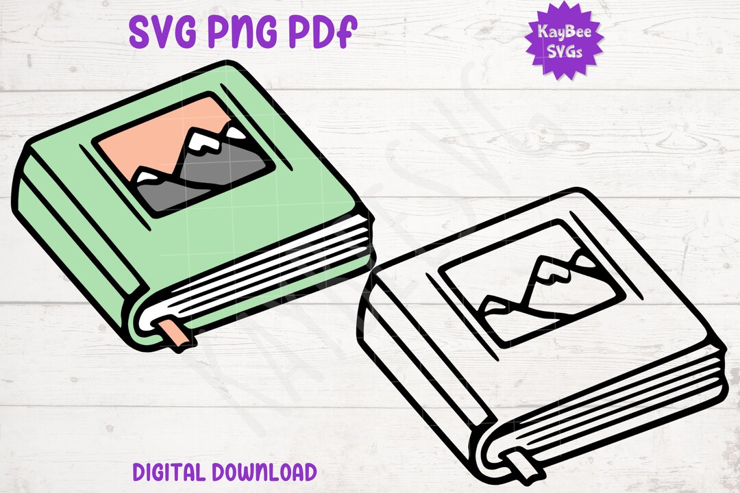 Photo Album SVG PNG PDF Clipart Digital Cut File Download for Cricut ...