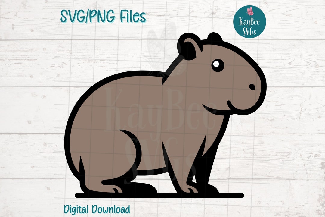 Capybara SVG/PNG Cut Files Bundle for Cricut, Silhouette, Digital ...