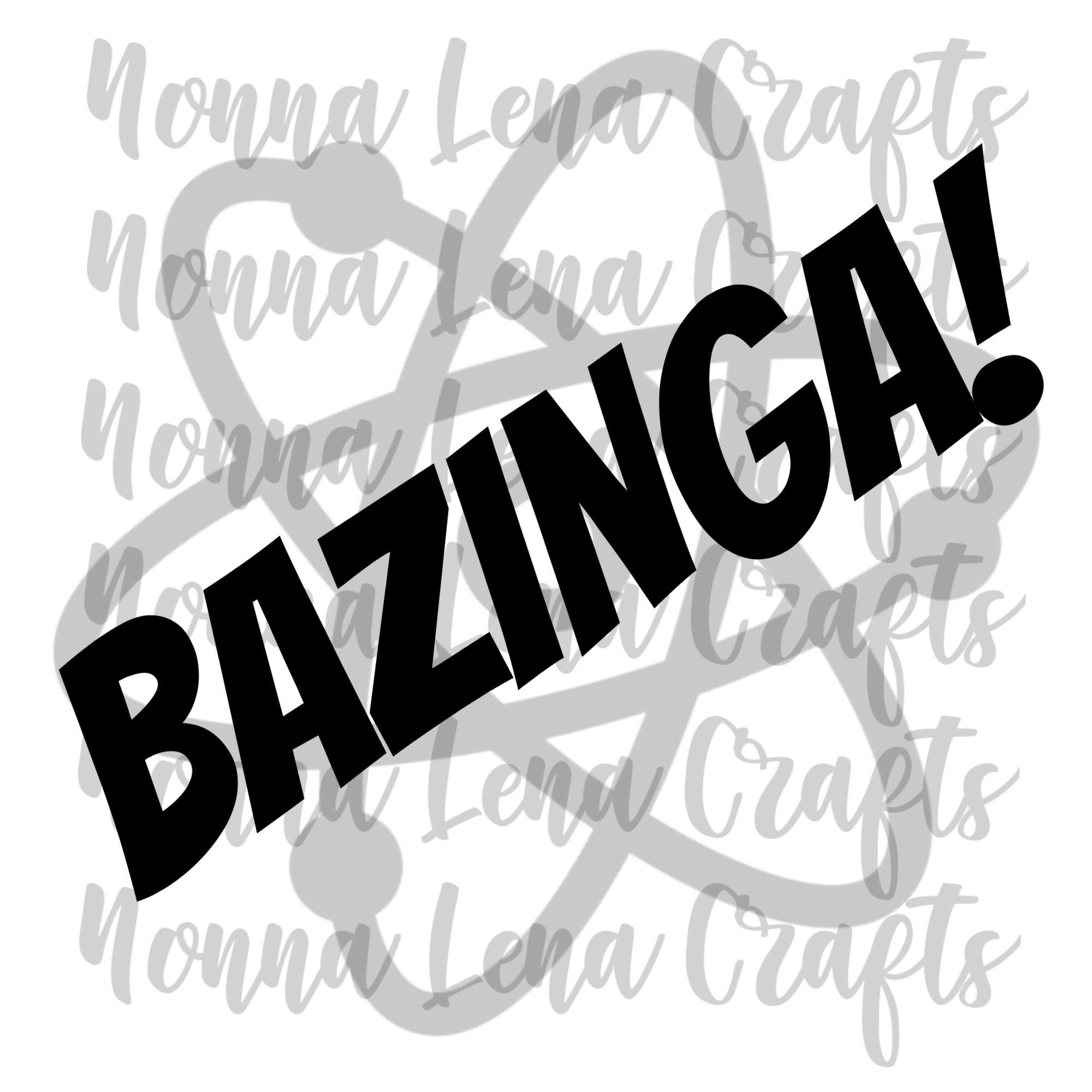 Big Bang Theory Bazinga Sheldon SVG PNG JPG Clipart Cut | Etsy