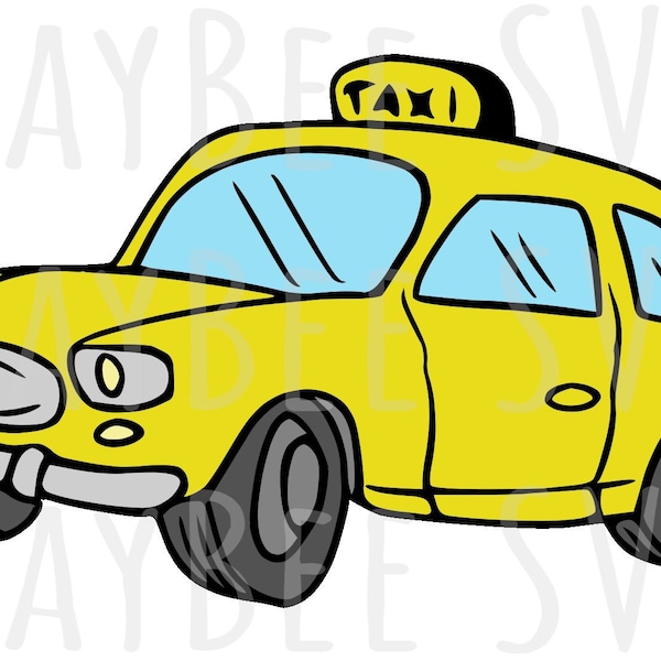 Taxi Cab Svg - Etsy