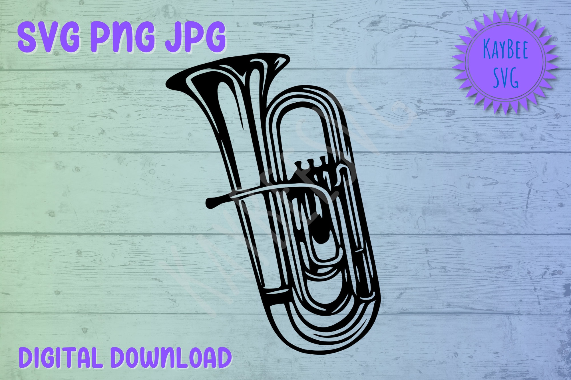 Tuba SVG PNG JPG Clipart Digital Cut File Download for Cricut - Etsy ...