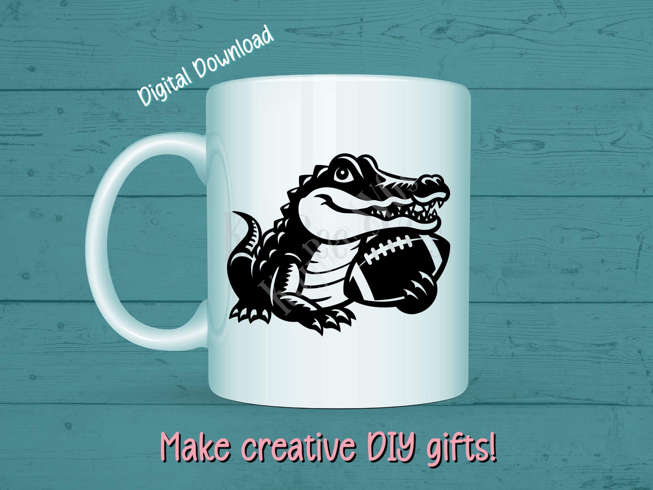 Crocodile/alligator With Football SVG PNG Clipart Cut Files for Cricut ...