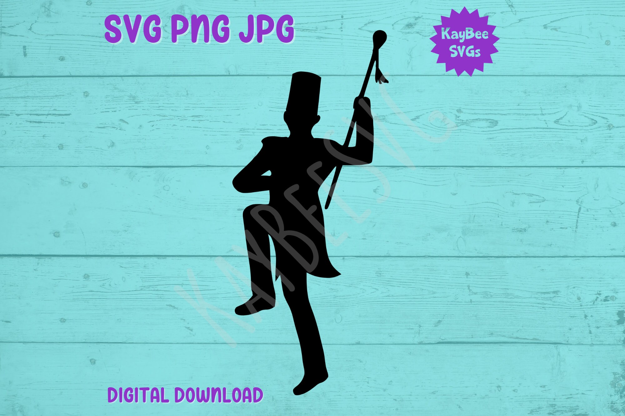 Drum Major SVG PNG Clipart Cut Files for Cricut, Silhouette, Laser ...