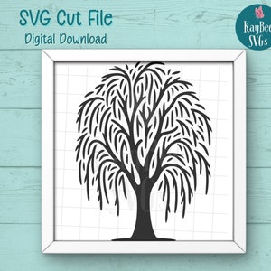 Willow Tree SVG Cut File for Cricut, Silhouette, Digital Download ...