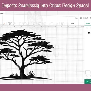 Acacia Tree SVG Digital Cut File for Cricut, Silhouette, Engraving ...