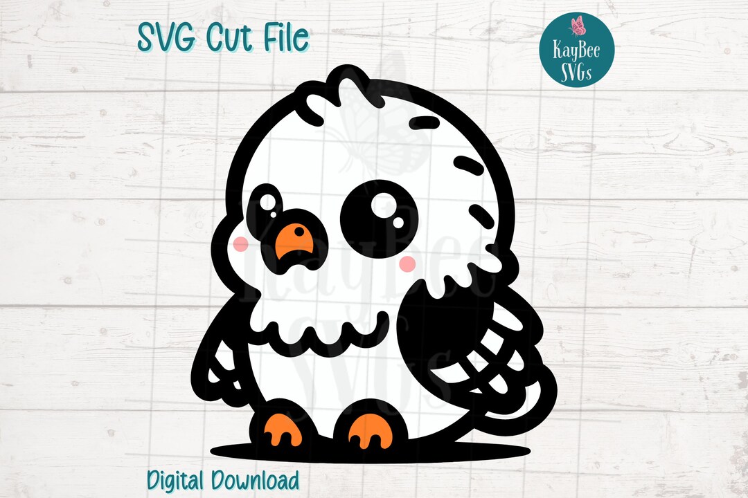 Cute Baby Eagle SVG Cut File for Cricut, Silhouette, Digital Download ...