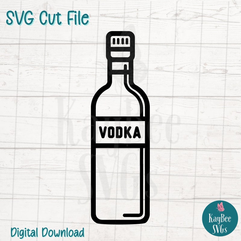 Vodka Bottle Svg - Etsy