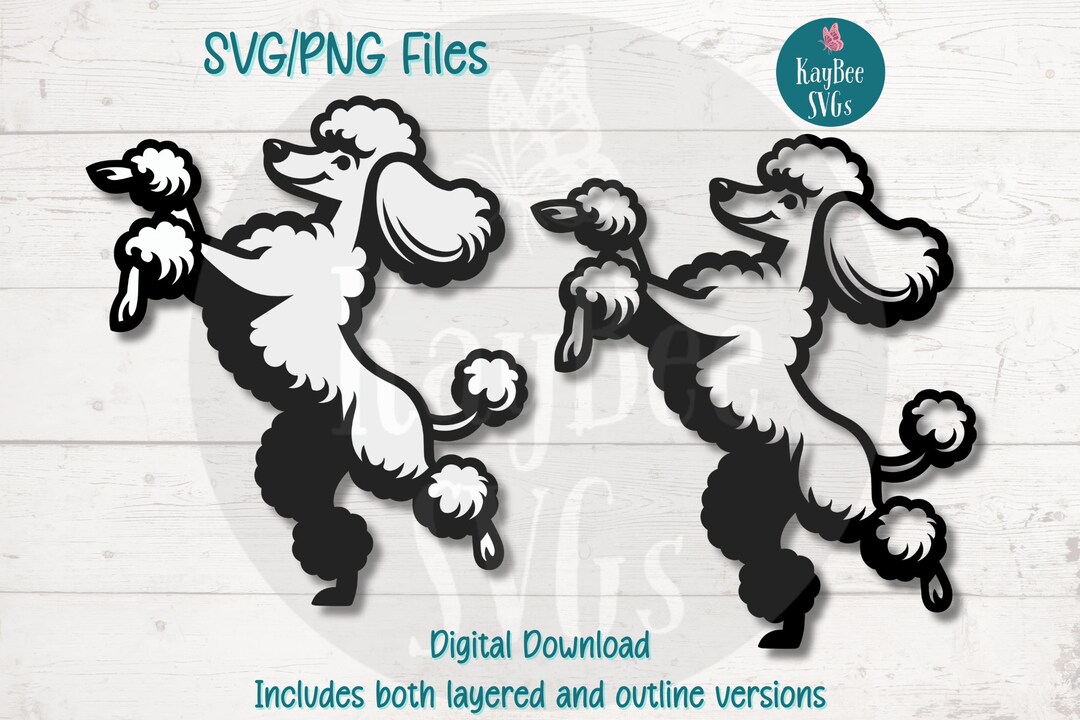 Dancing Poodle SVG PNG Dog Clipart for Pet Lovers and Performance ...