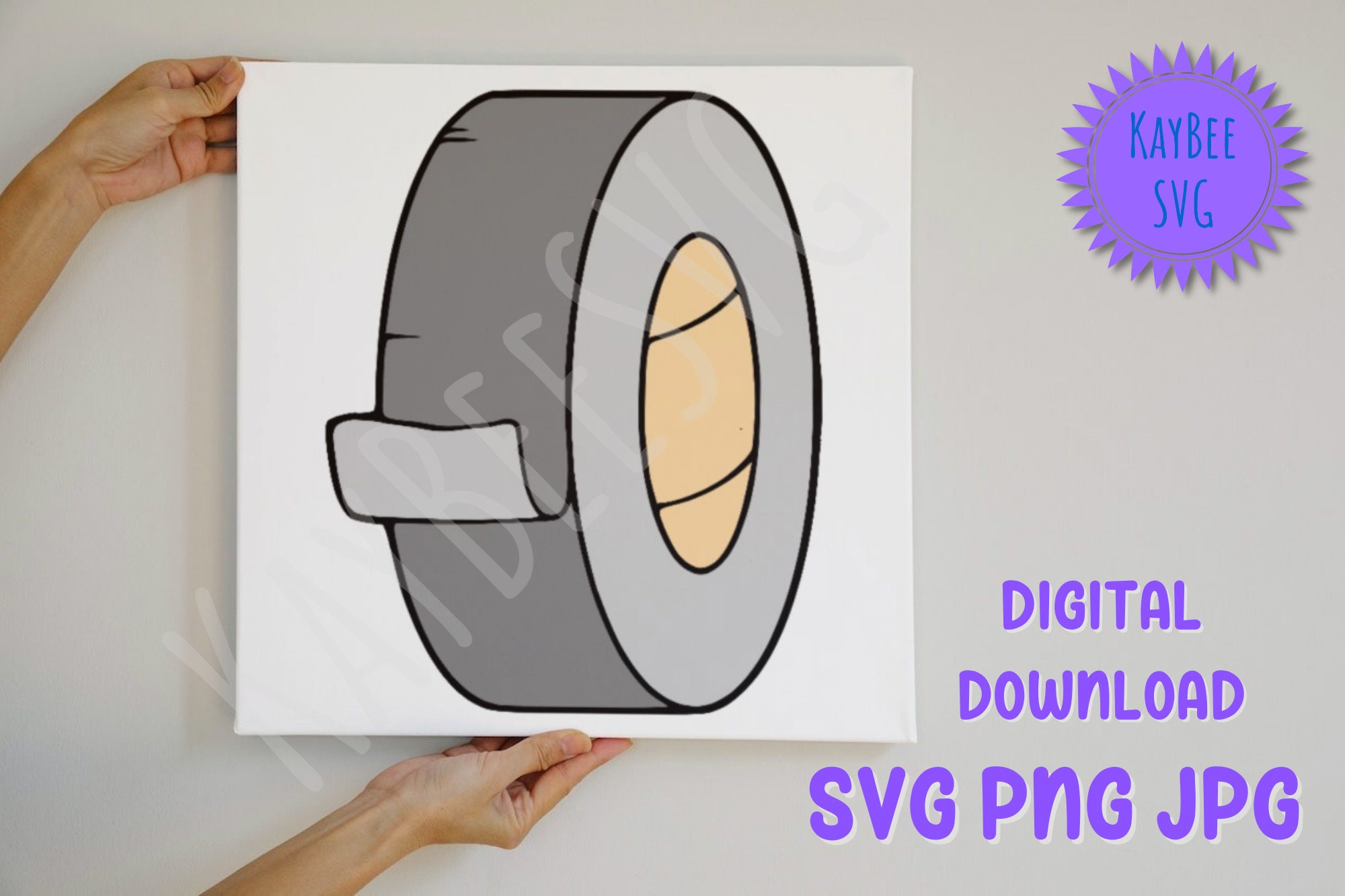 Duct Tape SVG PNG JPG Clipart Digital Cut File Download for - Etsy Canada