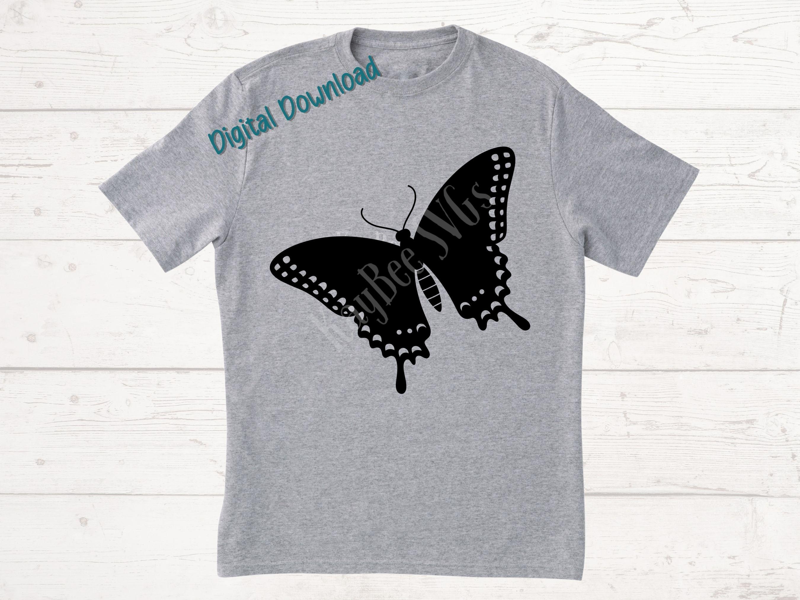 Black Swallowtail Butterfly SVG PNG Clipart Cut Files for Cricut ...