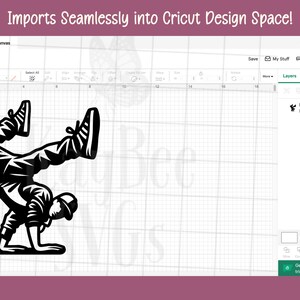 Break Dancer SVG Cut File for Cricut, Silhouette, Digital Download ...