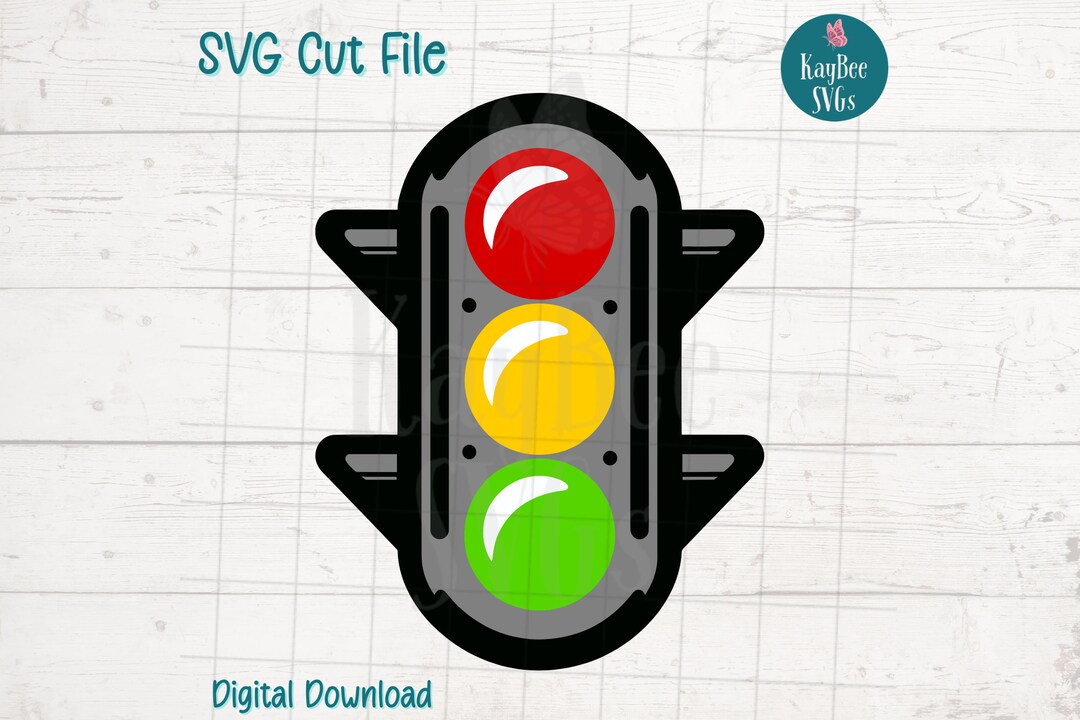 Traffic Stoplight SVG Cut File for Cricut, Silhouette, Digital Download ...