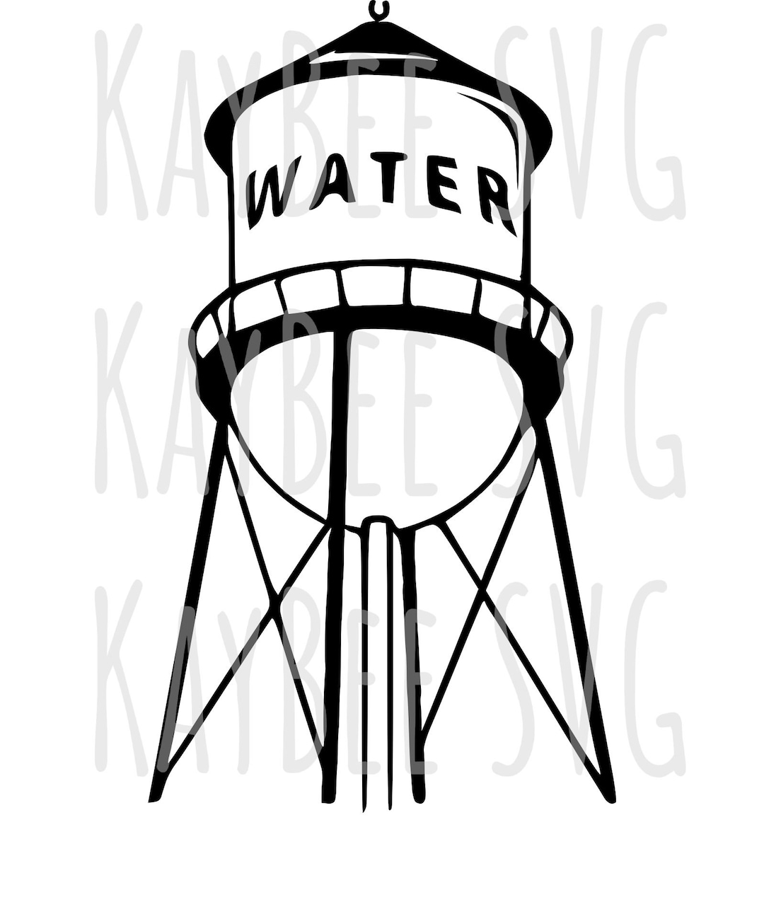 Water Tower SVG PNG JPG Clipart Digital Cut File Download for - Etsy