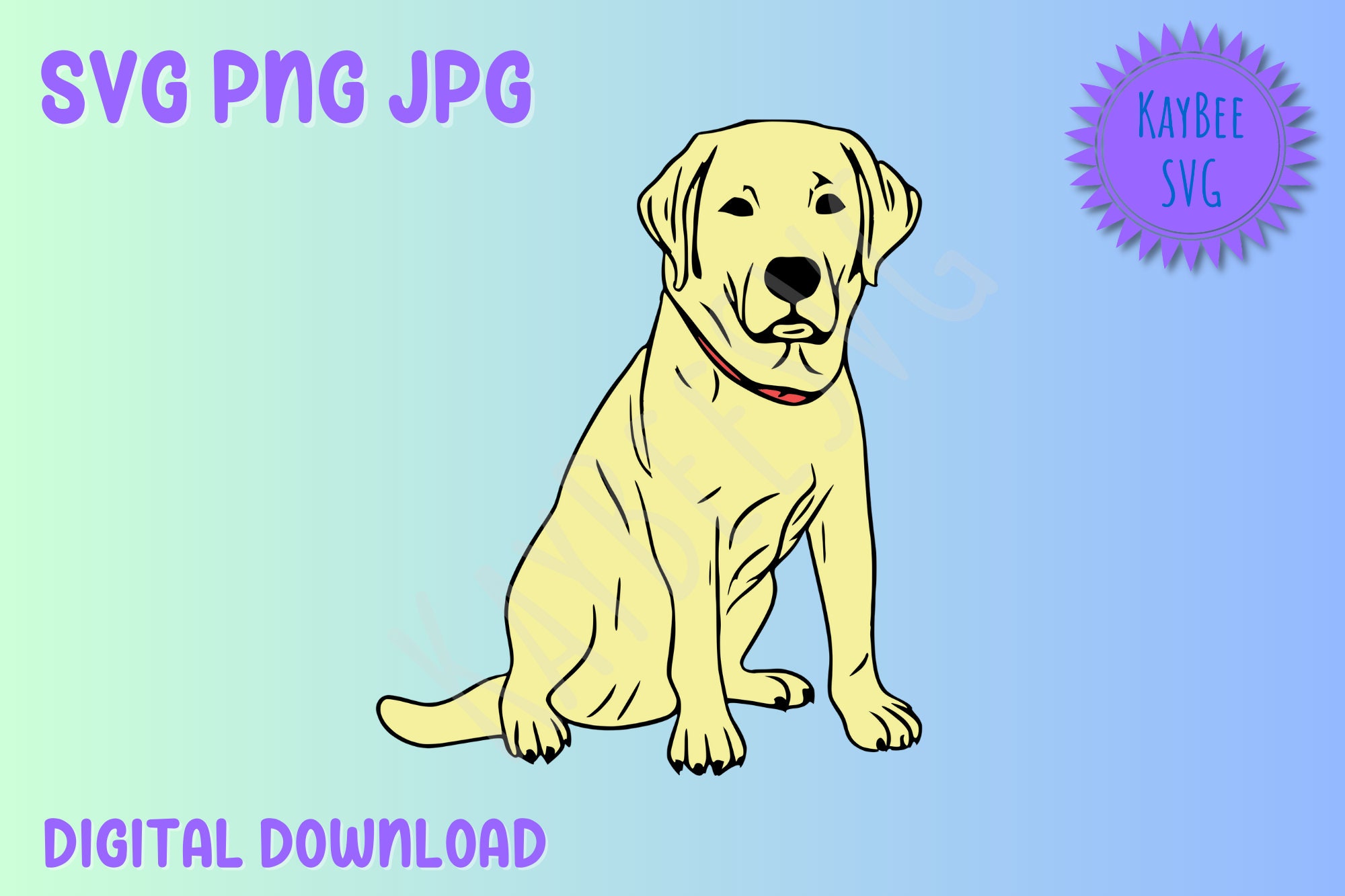 Yellow Lab Dog Clipart
