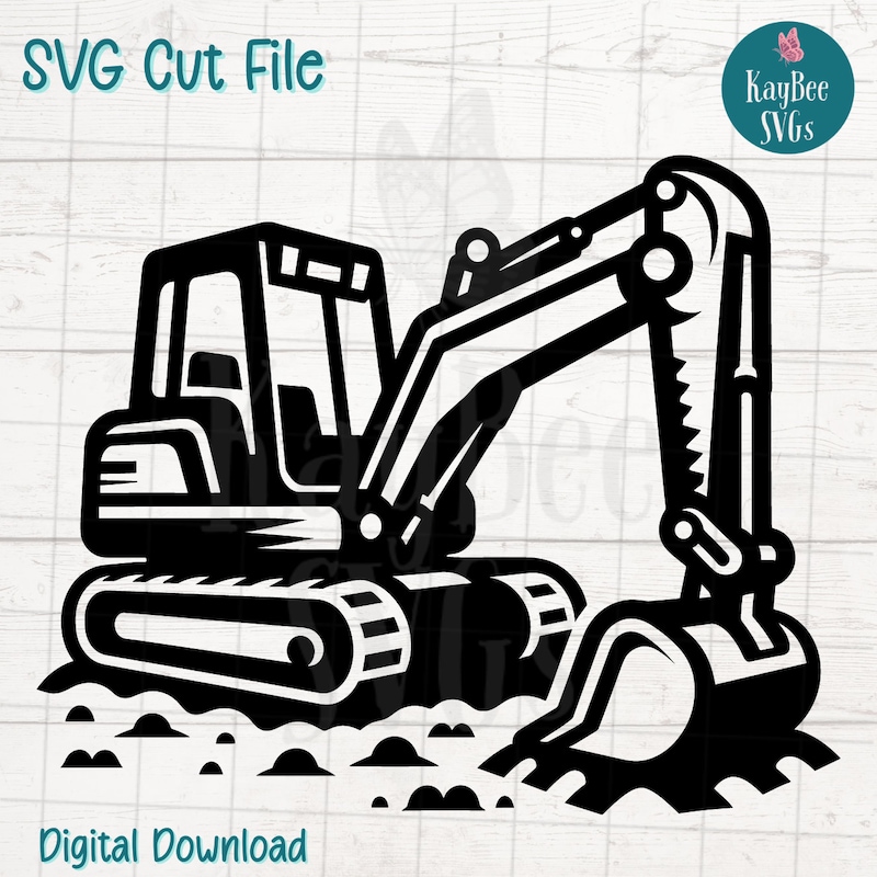 Backhoe Svg - Etsy