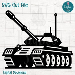 Military Army Tank SVG Digital Cut File for Cricut, Silhouette ...