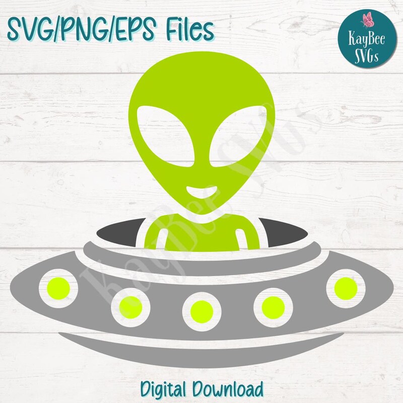 Flying Saucer Svg - Etsy