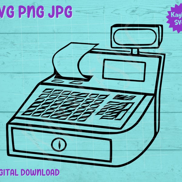 Cash Register Clipart - Etsy