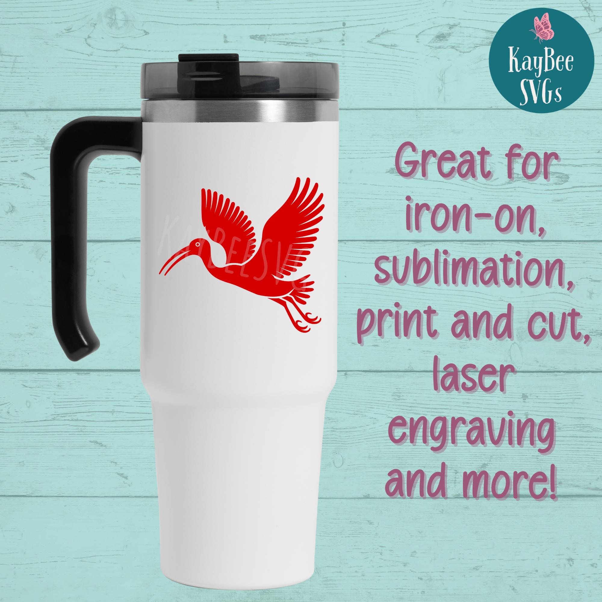 Scarlet Ibis SVG PNG Clipart Cut Files for Cricut, Silhouette, Laser ...