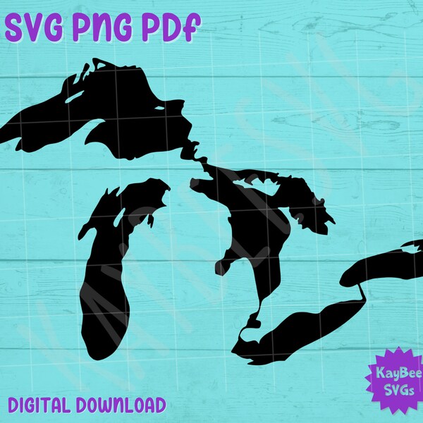 Great Lakes Png File - Etsy