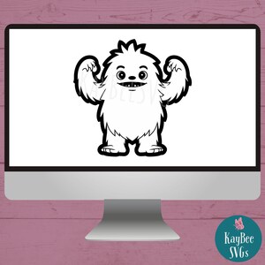 Cute Yeti SVG PNG Cut Files for Cricut, Silhouette Digital Download ...