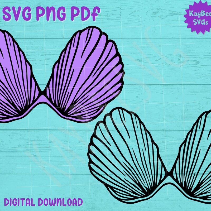 Shell Bra Svg - Etsy