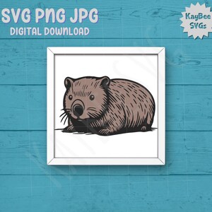 Wombat SVG PNG JPG Clipart Digital Cut File Download for - Etsy