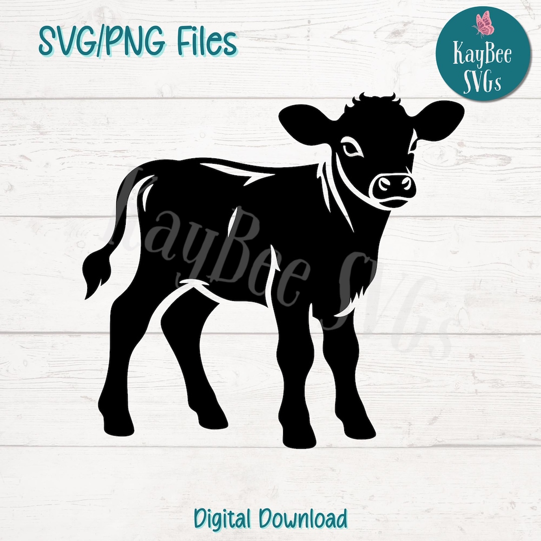 Baby Cow Calf SVG PNG, Laser Cut File (digital Download) - Etsy
