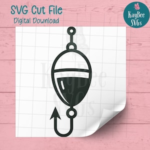 Fishing Bobber SVG Cut File for Cricut, Silhouette, Digital Download ...