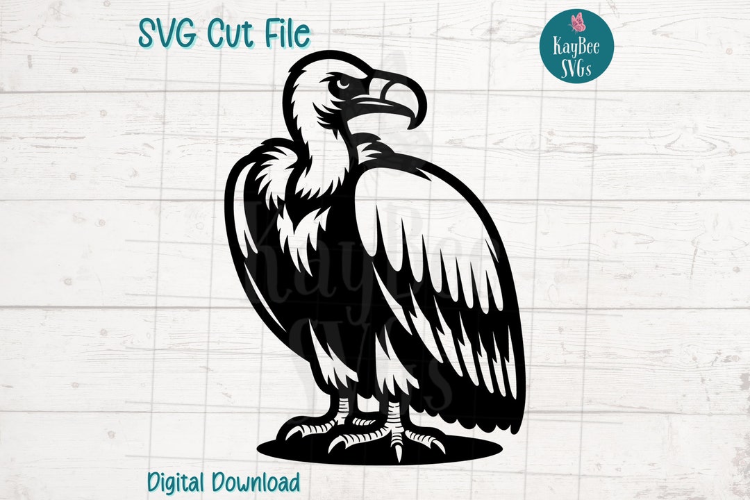 Vulture SVG Digital Cut File for Cricut, Silhouette, Engraving ...